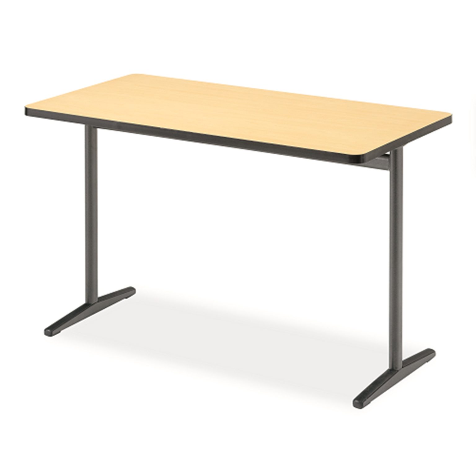 Single Leg Rectangular Table - Turf Office