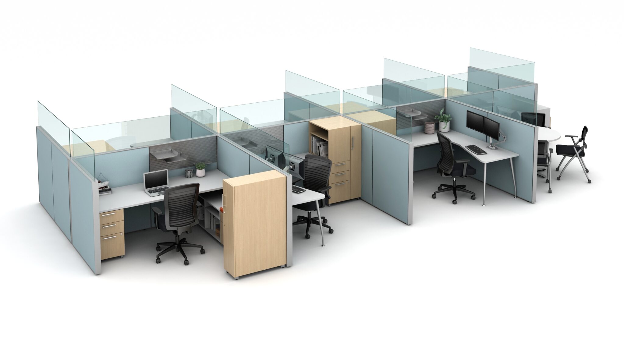 Panel And Tile System/Workstation - Turf Office